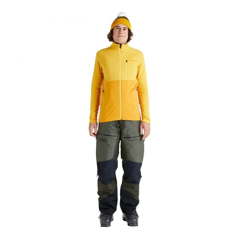 PeakPerformance Mens Vertical Jacket (Yellow) | Sportpursuit.com