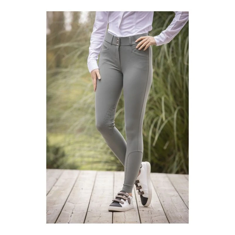 Penelope Womens Majestic Knee grip Breeches (Green) | Sportpursuit.com