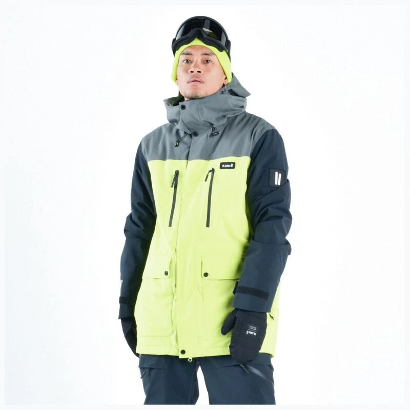 Planks Mens Good Times Jacket (Fluoro Lime) | Sportpursuit.com