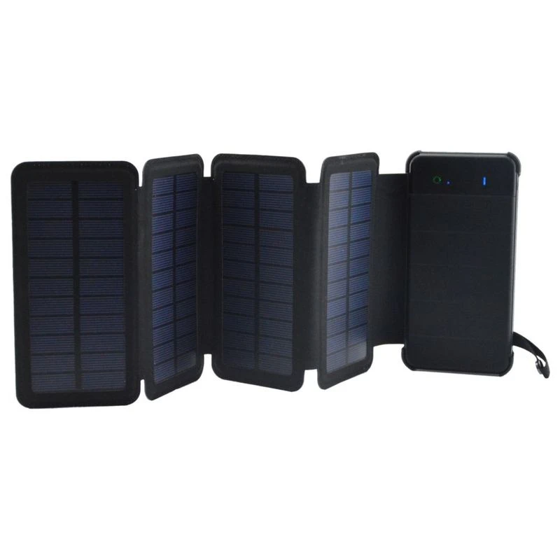 PowerNeed Solar Panel 6W With Power Bank 8000mAh (Black) | Sportpursui