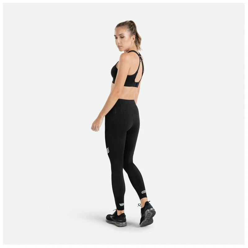 Pressio Womens Run Thermal Low Rise Tights (Black) | Sportpursuit.com
