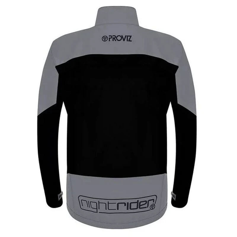 Proviz Mens Nightrider Waterproof Jacket (Black/Reflective) | Sportpur