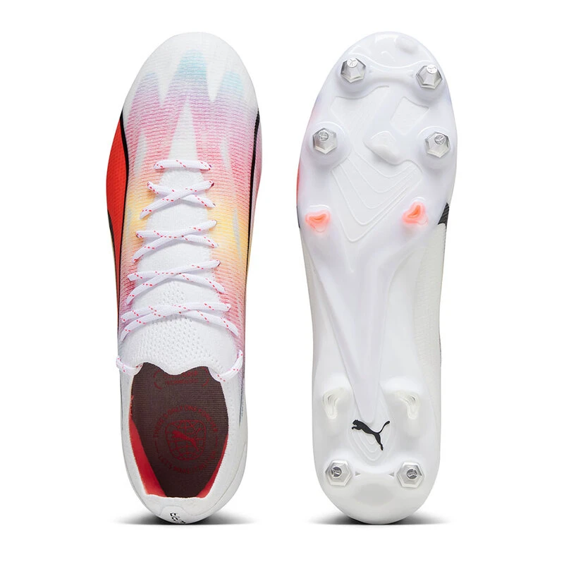 Puma Mens Ultra Ultimate MSSG Soft Ground Football Boots (White/Black/