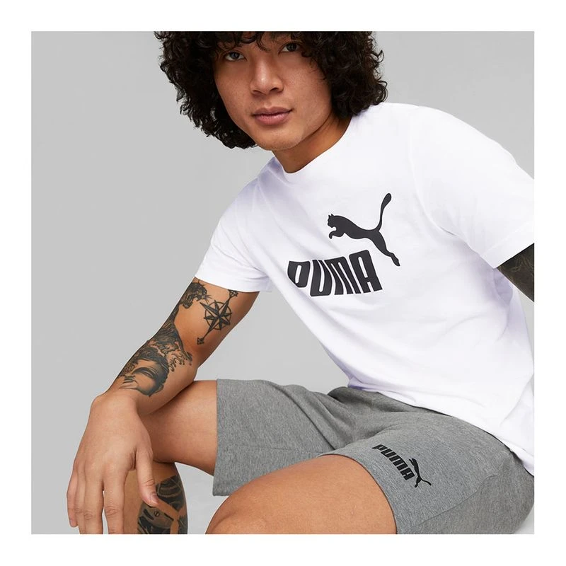 Puma Short ESS Jersey Homme (Gris) | privatesportshop.fr