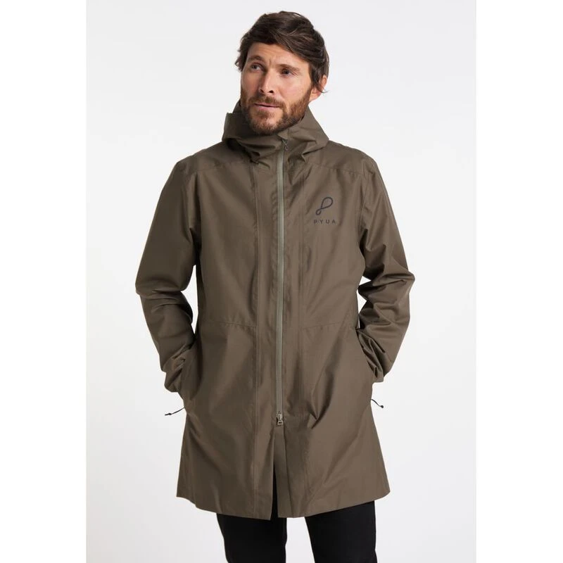 Pyua Mens Evershell Parka (Olive Green) | Sportpursuit.com