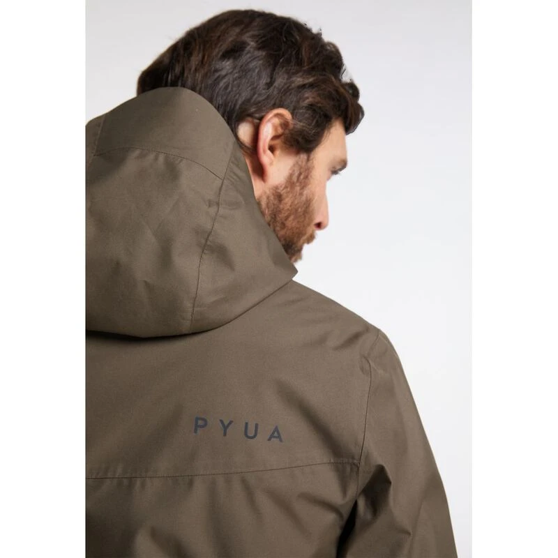 Pyua Mens Evershell Parka (Olive Green) | Sportpursuit.com
