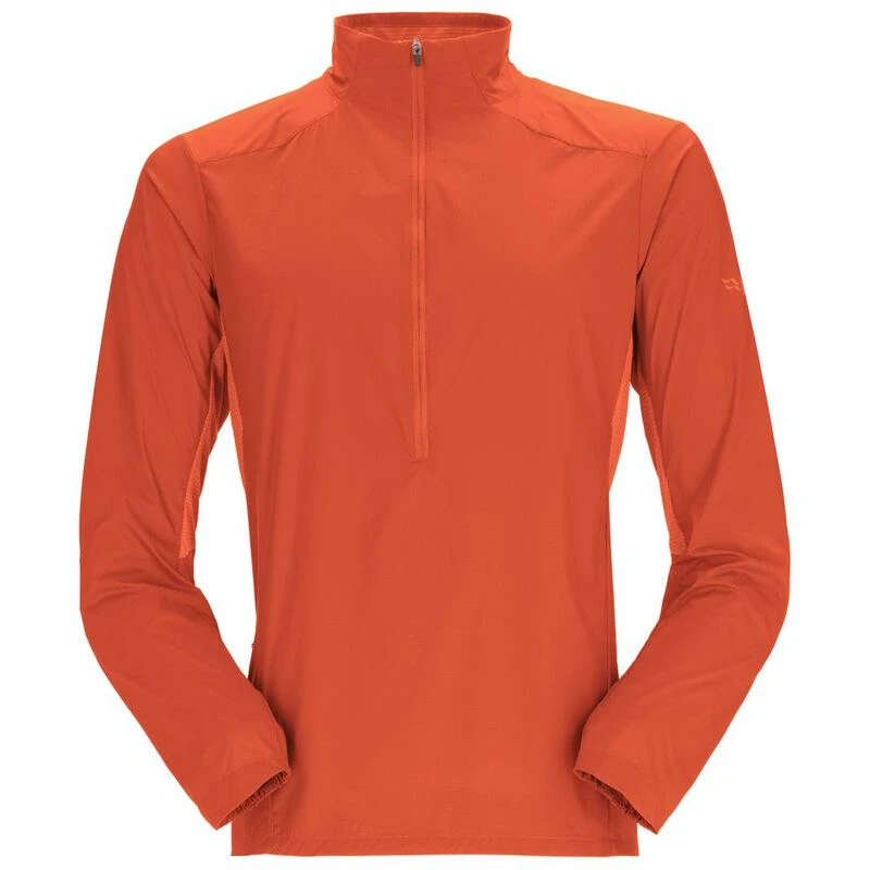 Rab Mens Windveil Pullover (Firecracker) | Sportpursuit.com