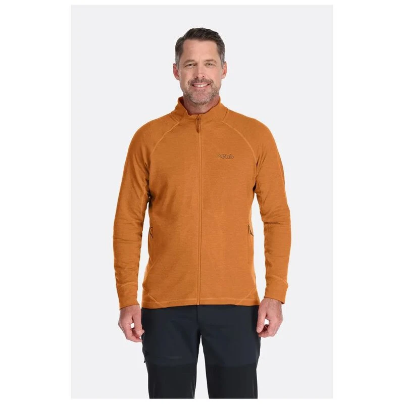 Rab Mens Nexus FZ Pullover (Marmalade) | Sportpursuit.com