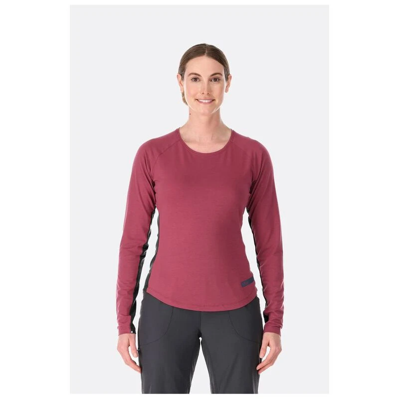 Rab Womens Lateral Long Sleeve T-Shirt (Heather) | Sportpursuit.com