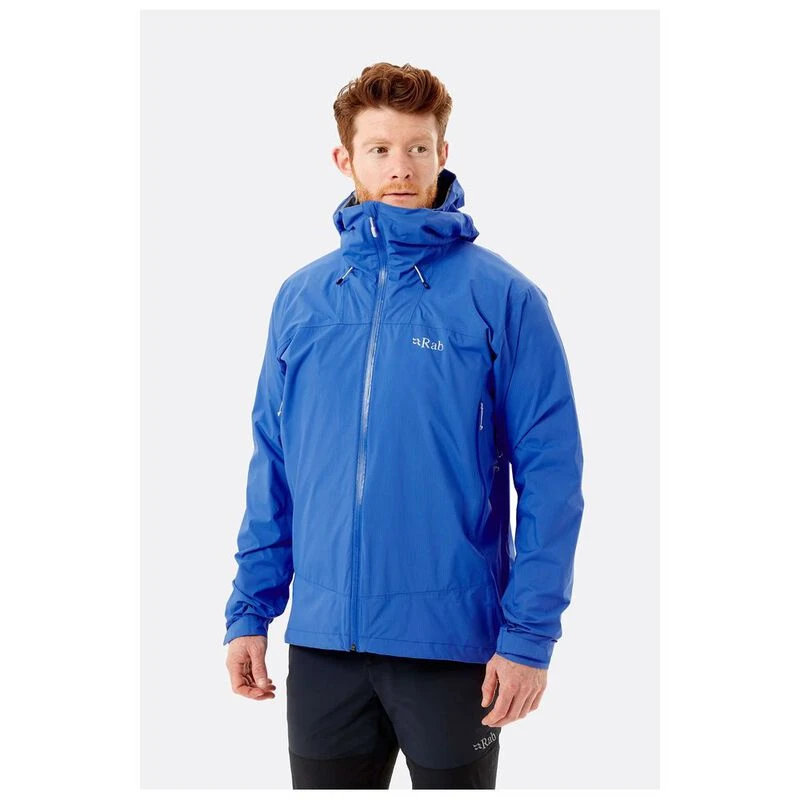 Rab Mens Downpour Plus 2.0 Jacket (Polar Blue) | Sportpursuit.com