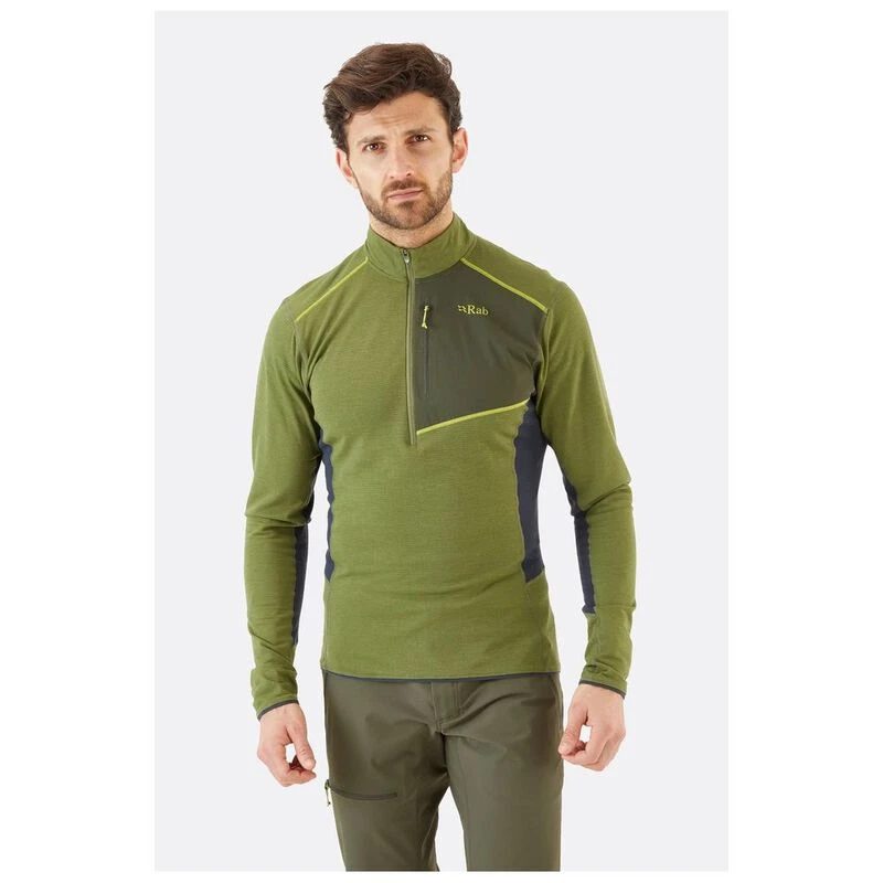Rab Mens Syncrino Light Pullover (Chlorite Green) | Sportpursuit.com