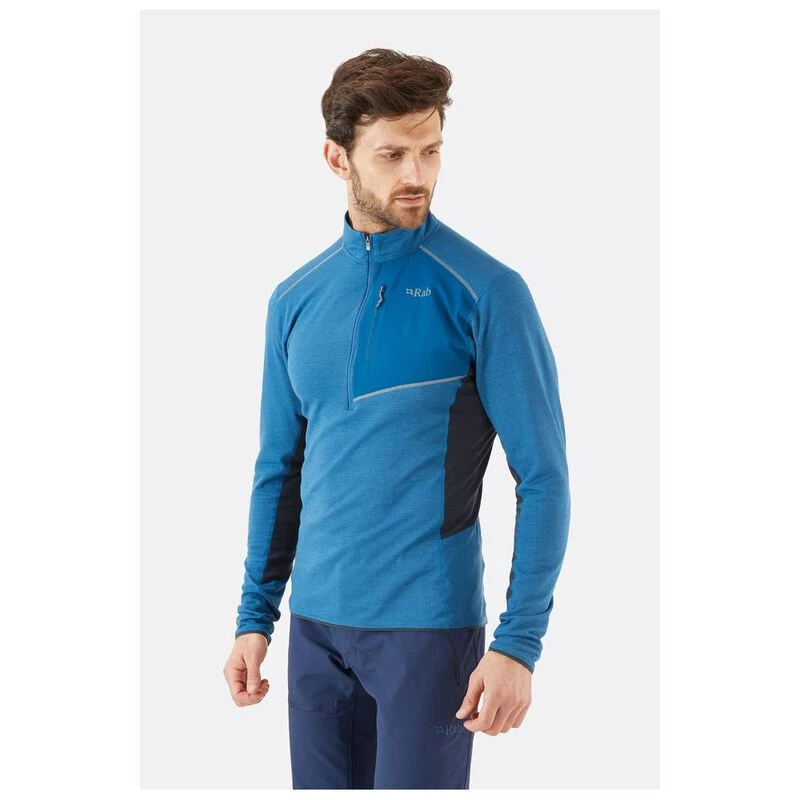 Rab Mens Syncrino Light Merino Blend Pullover (Denim) | Sportpursuit.c