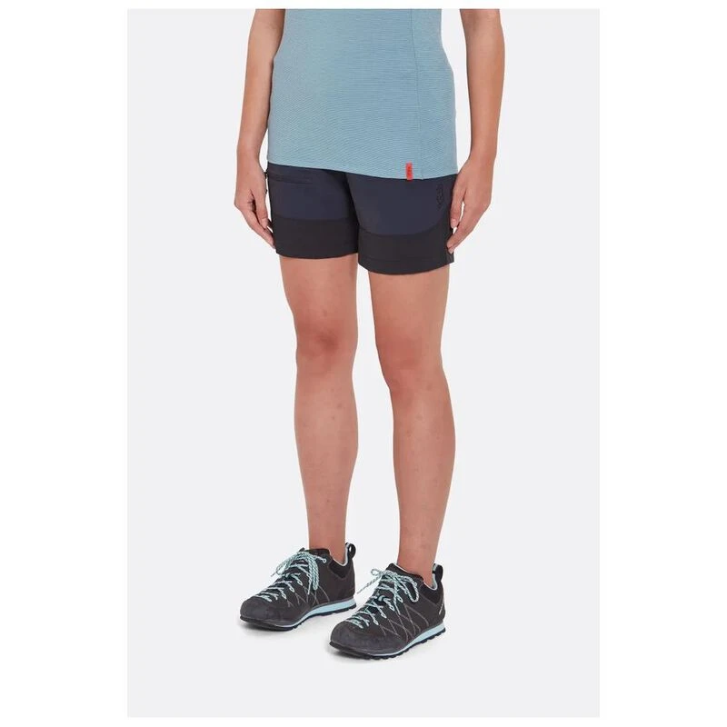 Rab Womens Torque Mountain Shorts (Beluga/Black) | Sportpursuit.com