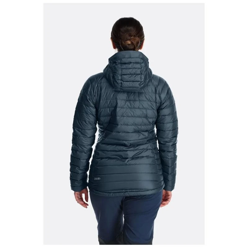 Rab Womens Microlight Alpine Long Jacket (Orion Blue) | Sportpursuit.c