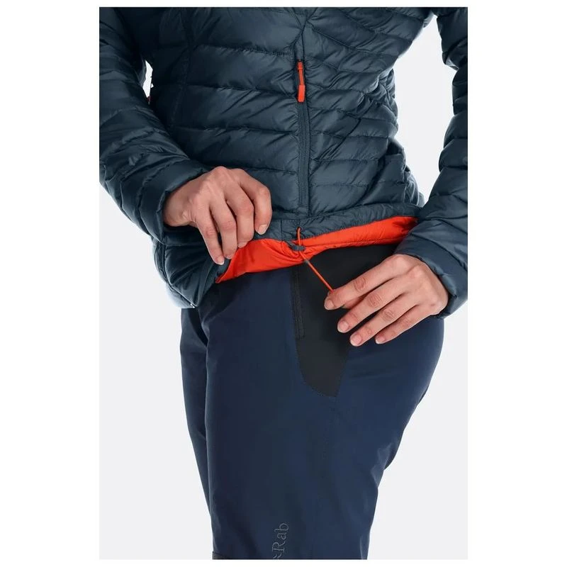 Rab Womens Microlight Alpine Long Jacket (Orion Blue) | Sportpursuit.c