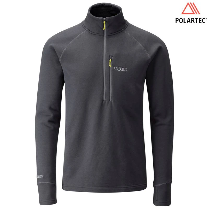 Rab Mens Power Stretch Pro Pullover (Beluga) | Sportpursuit.com
