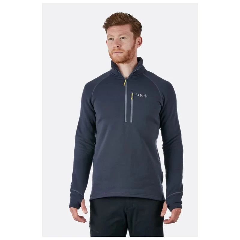 Rab Mens Power Stretch Pro Pullover (Beluga) | Sportpursuit.com