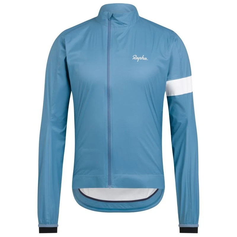Rapha Mens Core II Waterproof Jacket (Dusted Blue/White) | Sportpursui