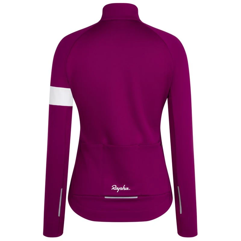 Rapha Womens Core Winter Jacket (Mauve /White) | Sportpursuit.com