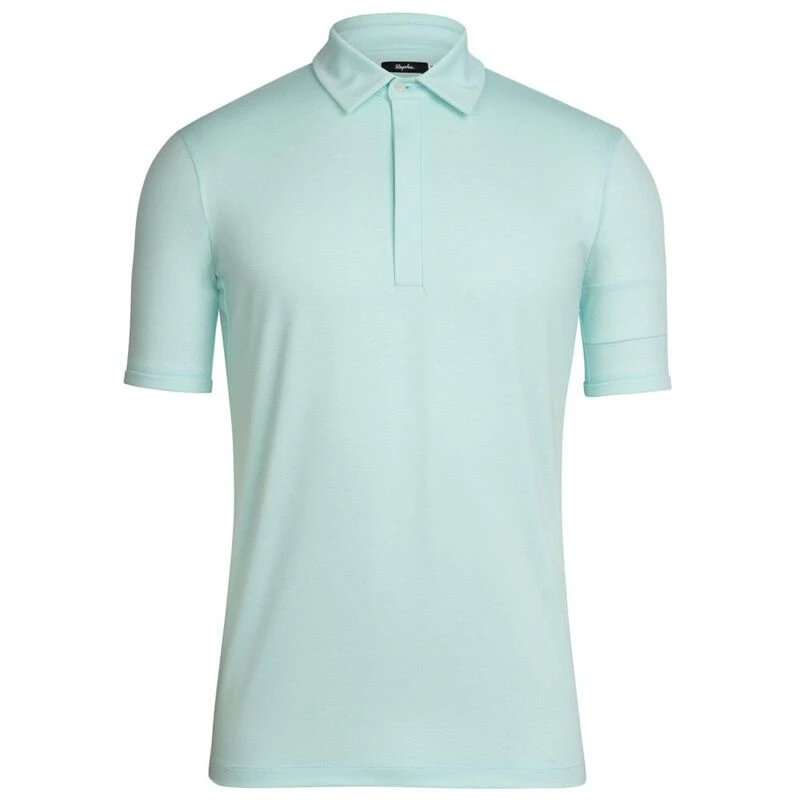 Rapha Mens Essential Polo (Light Blue) | Sportpursuit.com