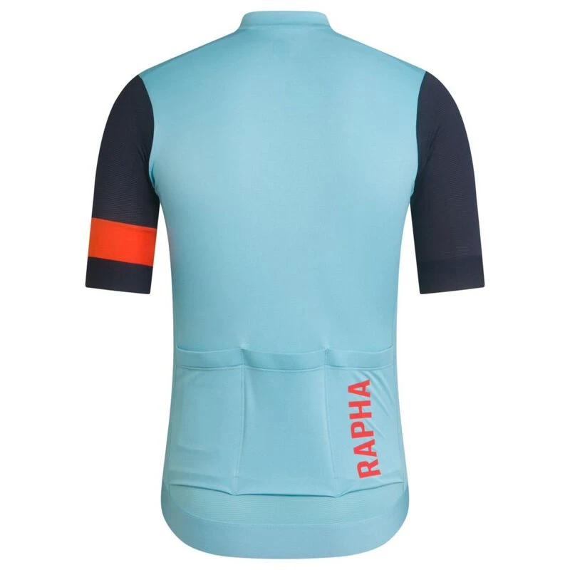 Rapha Mens Pro Team Training Jersey (Light Teal/Dark Navy) | Sportpurs