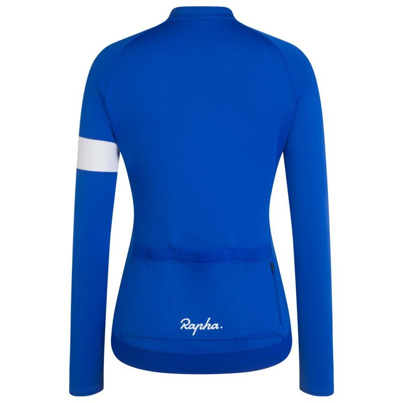Rapha Womens Core Long Sleeve Jersey (Indigo/White) | Sportpursuit.com