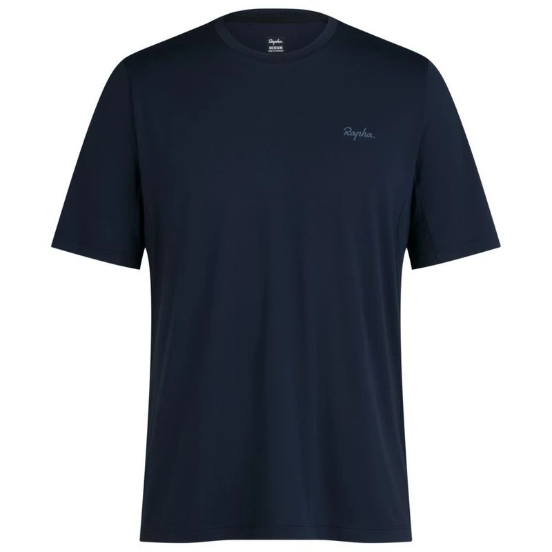 Rapha Mens Active T-Shirt (Dark Navy/Black) | Sportpursuit.com