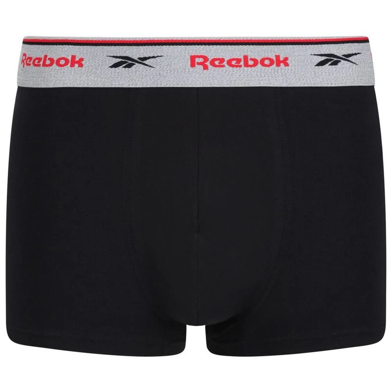 Reebok Mens Everyday Boxers (5 Pack - Court Blue/Stripe/BlackNavy/Red)