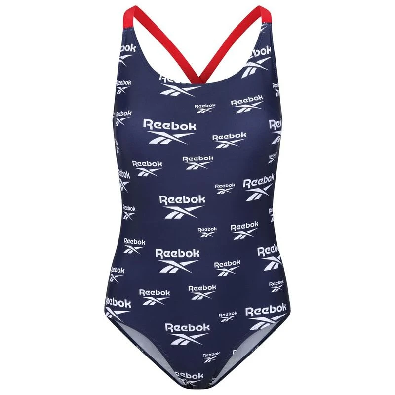 Reebok Womens Classic Swimwear (Navy/Red) | Sportpursuit.com