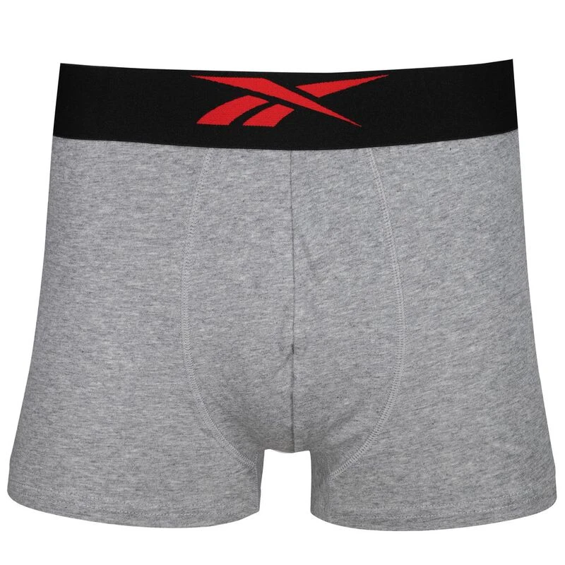 Reebok Mens Sport Boxers (5 Pack - Blacks/Whites/Grey Marl) | Sportpur