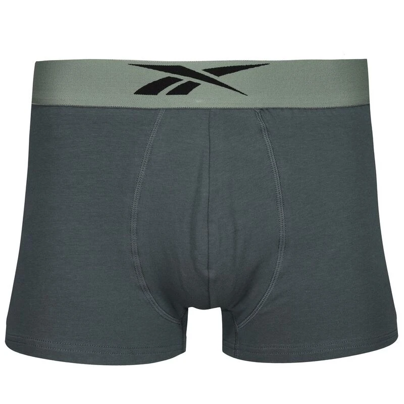 Reebok Mens Sport Boxers (5 Pack - Black/Sea Spray/Harmony/Chalk Green