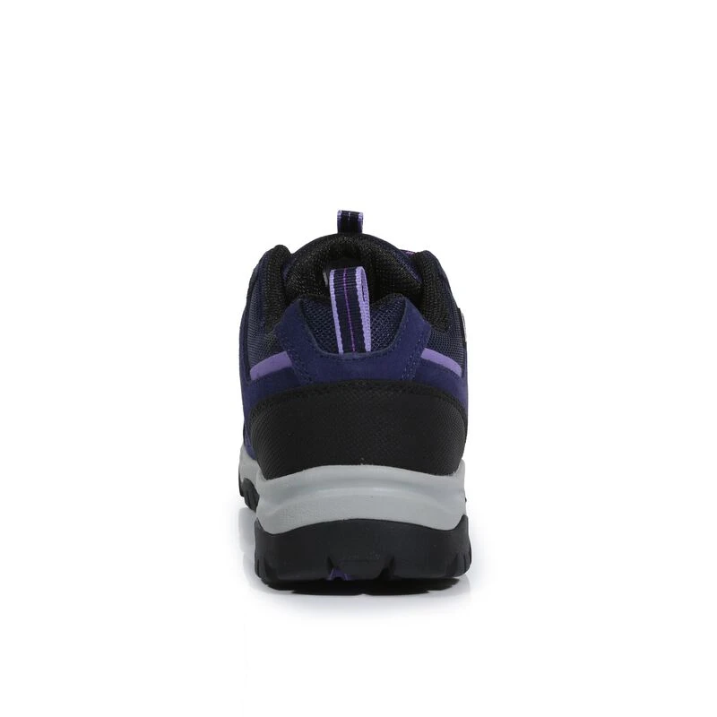 Regatta Womens Tebay Waterproof Low Walking Shoes (Mightnight/Lilac Bl