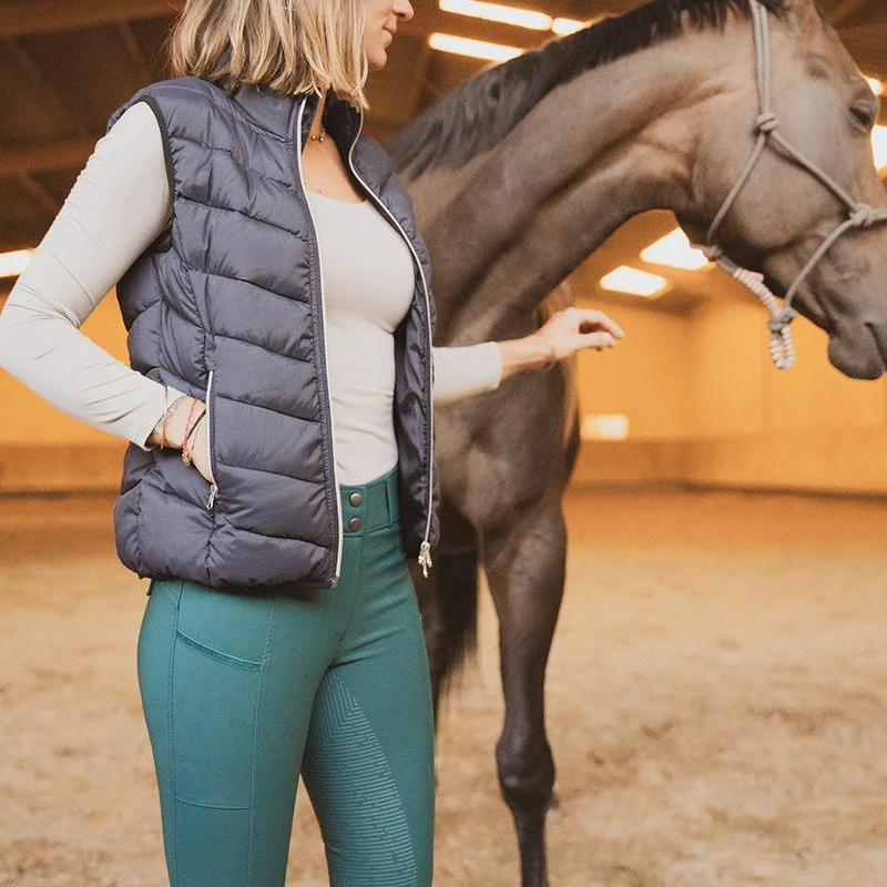 Ride & Rug Pantalons fond intégral siliconé Delia Femme (Vert) | priva