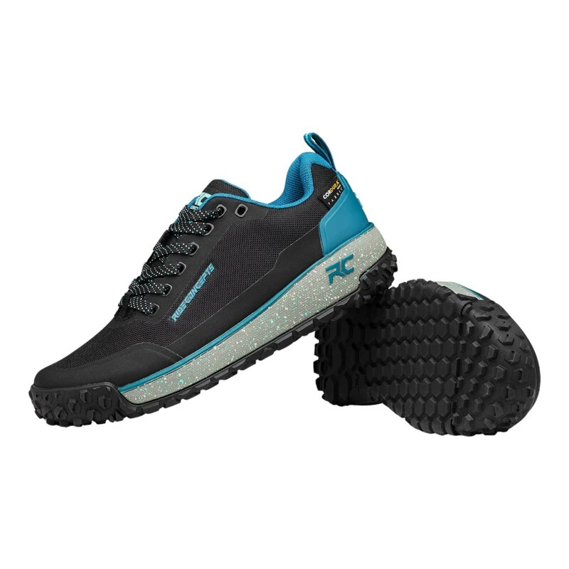 Rideconcepts Womens Flume Flat Cycling Shoes (Black/Tahoe Blue) | Spor