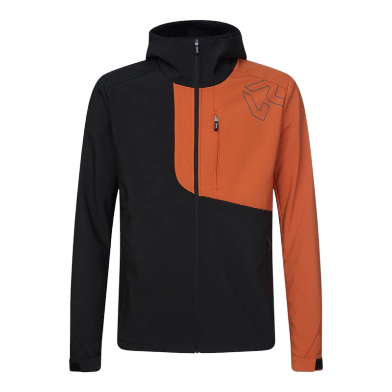 RockExperience Mens Old Crow Softshell Jacket (Caviar/Rust) | Sportpur