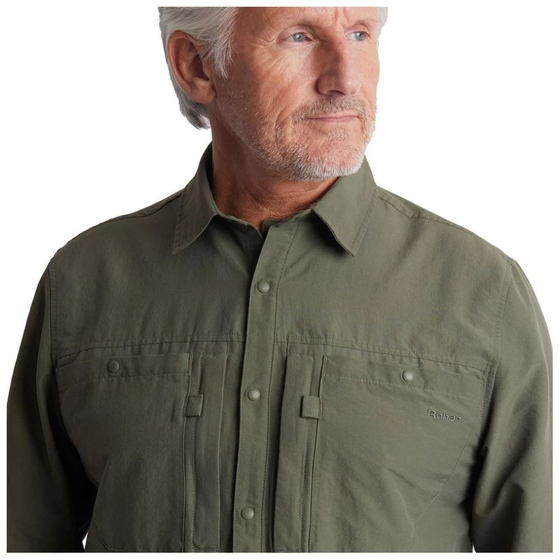 Rohan Mens Frontier Anti-Insect Long Sleeve Expedition Shirt (District