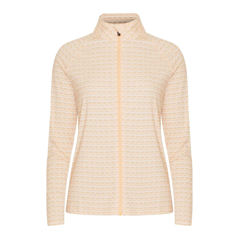 Röhnisch Womens Nicky Full Zip Jacket (Monogram Peach) | Sportpursuit.