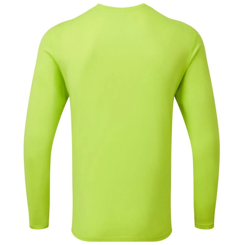 Ronhill Mens Core Long Sleeve Top (Acid Lime/Prussian Blue) | Sportpur