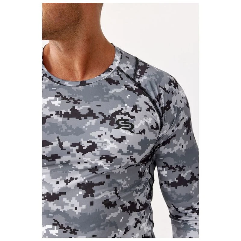 Rough Radical Mens Pixel LS T-Shirt (Black) | Sportpursuit.com
