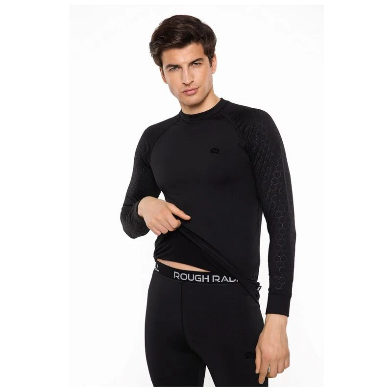 Rough Radical Mens Cobalt Base Layer Set (Black) | Sportpursuit.com