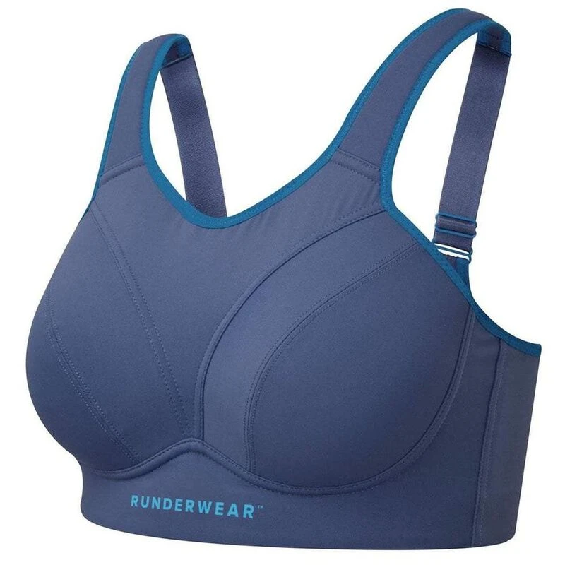 Runderwear Womens Easy On Bra (Blue) | Sportpursuit.com