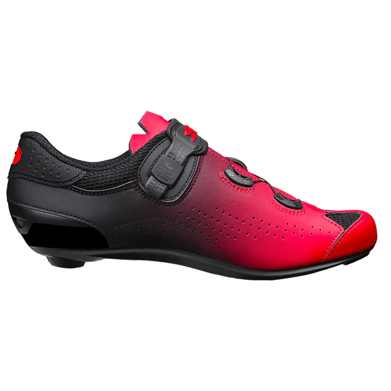 SIDI Genius 10 Road Cycling Shoes (Red/Black) | Sportpursuit.com