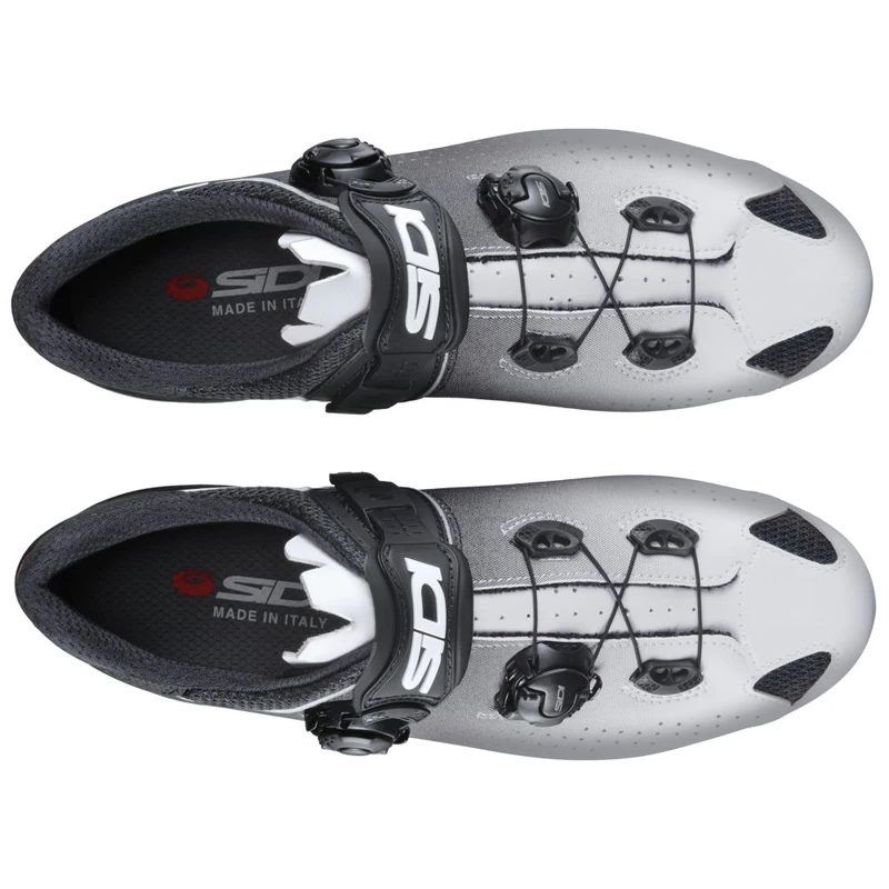 SIDI Genius 10 Mega Road Cycling Shoes (White/Black) | Sportpursuit.co