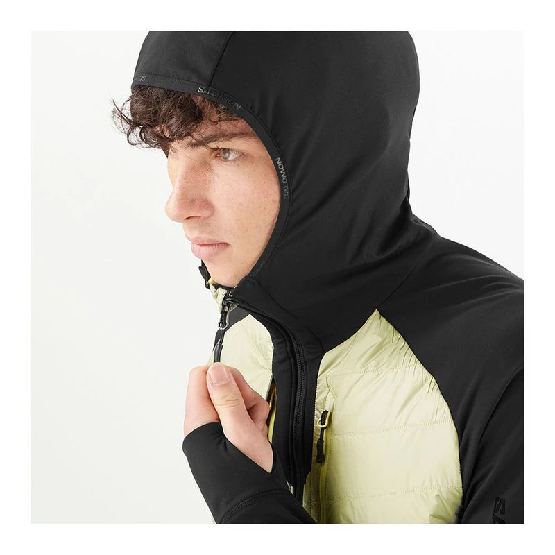 Salomon Mens Elixir Hybrid Jacket (Yellow) | Sportpursuit.com