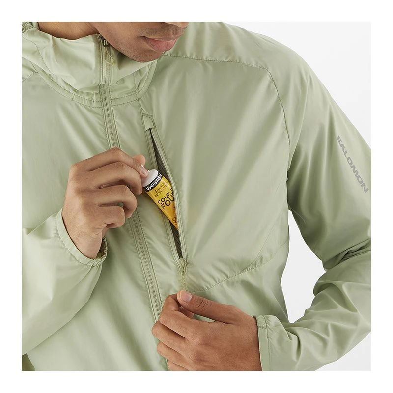 Salomon Mens Bonatti Cross Wind Jacket (Yellow) | Sportpursuit.com