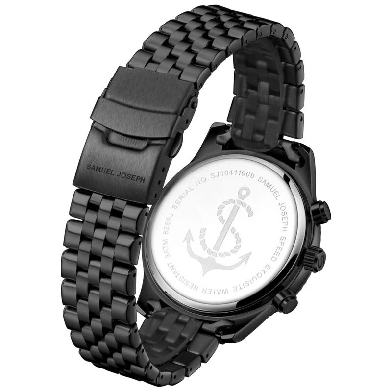Samuel Joseph Mens Speed Exquisite Casual Watch (Black) | Sportpursuit