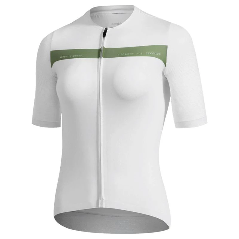 Santic Womens Azfa S/S Jersey (White) | Sportpursuit.com