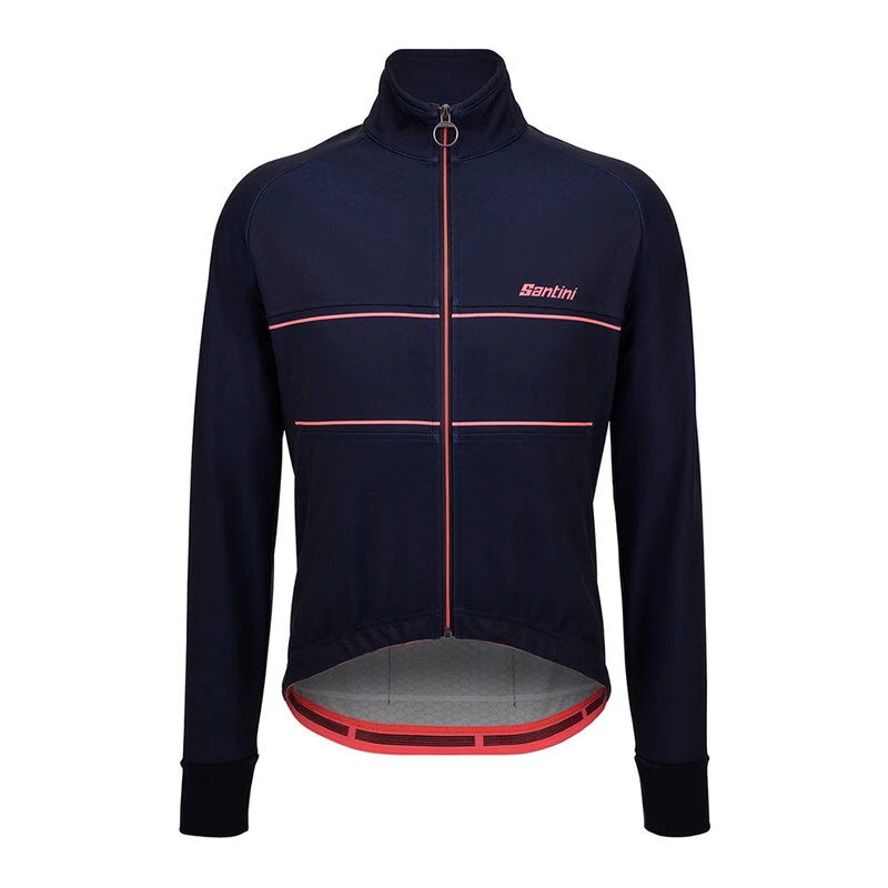 Santini Mens Halo Winter Triple Layer Jacket (Blue) | Sportpursuit.com