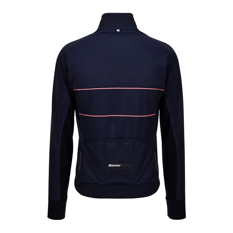 Santini Mens Halo Winter Triple Layer Jacket (Blue) | Sportpursuit.com