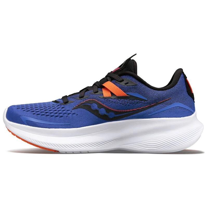 Saucony Womens Ride 15 Running Shoes (Blue Raz/Zest) | Sportpursuit.co